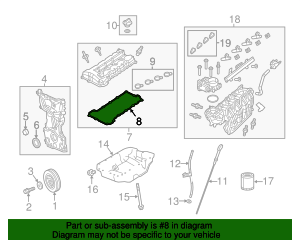 2013-2019 Mopar Valve Cover Gasket 5047440ac | TascaParts.com