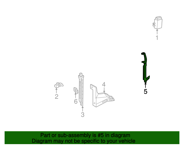 230-546-13-43 - Receiver Bracket 2003-2008 Mercedes-Benz | Mercedes ...