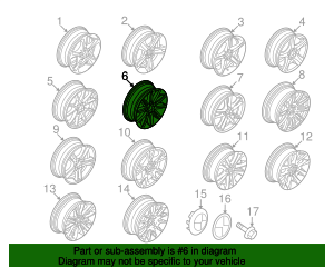 36118036938 - 2008-2013 BMW Wheel, Alloy (36-11-8-036-938) | BMW of ...