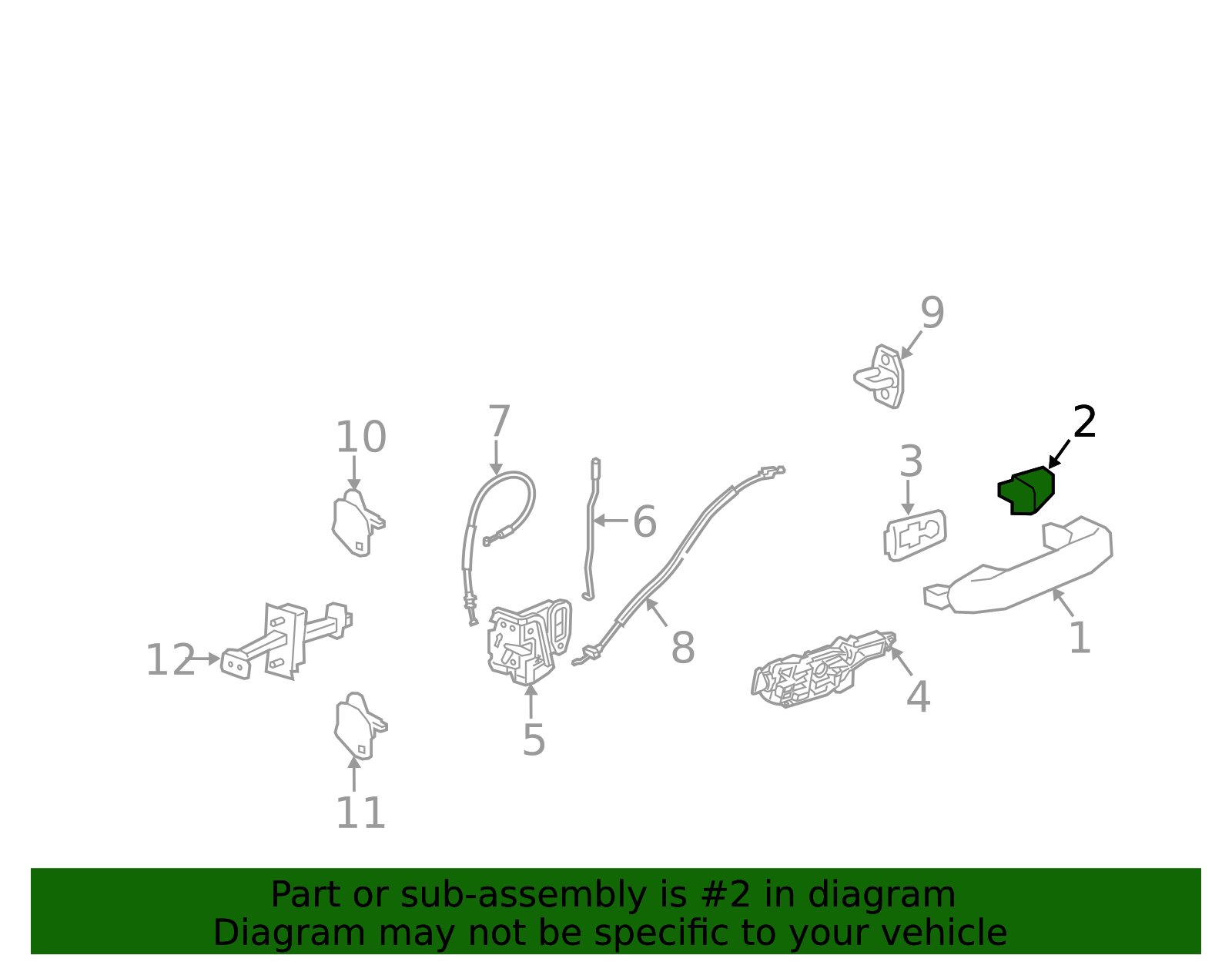 2015-2020 GM Primed Front Side Door Lock Cylinder Opening Cover ...