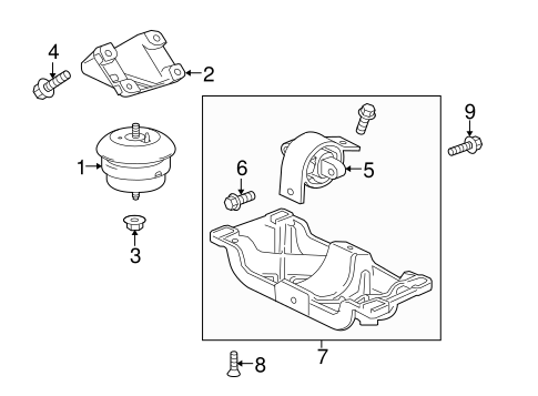 Engine Mounting for 2014 Jaguar F-Type | OEM Parts Online