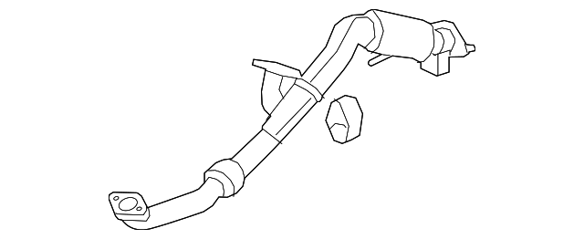 28610-2W300 - Front Pipe 2014-2015 Kia Sorento | Kia.Parts Store