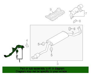 2014-2015 Kia Sorento OEM NEW 2014-15 Kia Sorento Wagon Muffler ...