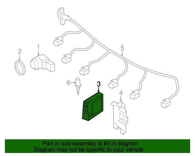 000-905-97-15 - Radar Sensor Mercedes-Benz USA Parts