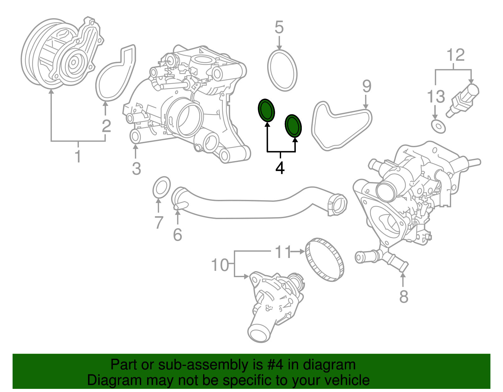 19412-5A2-A00 - Water Manifold O-Ring 2013-2025 Honda | Honda Parts Online