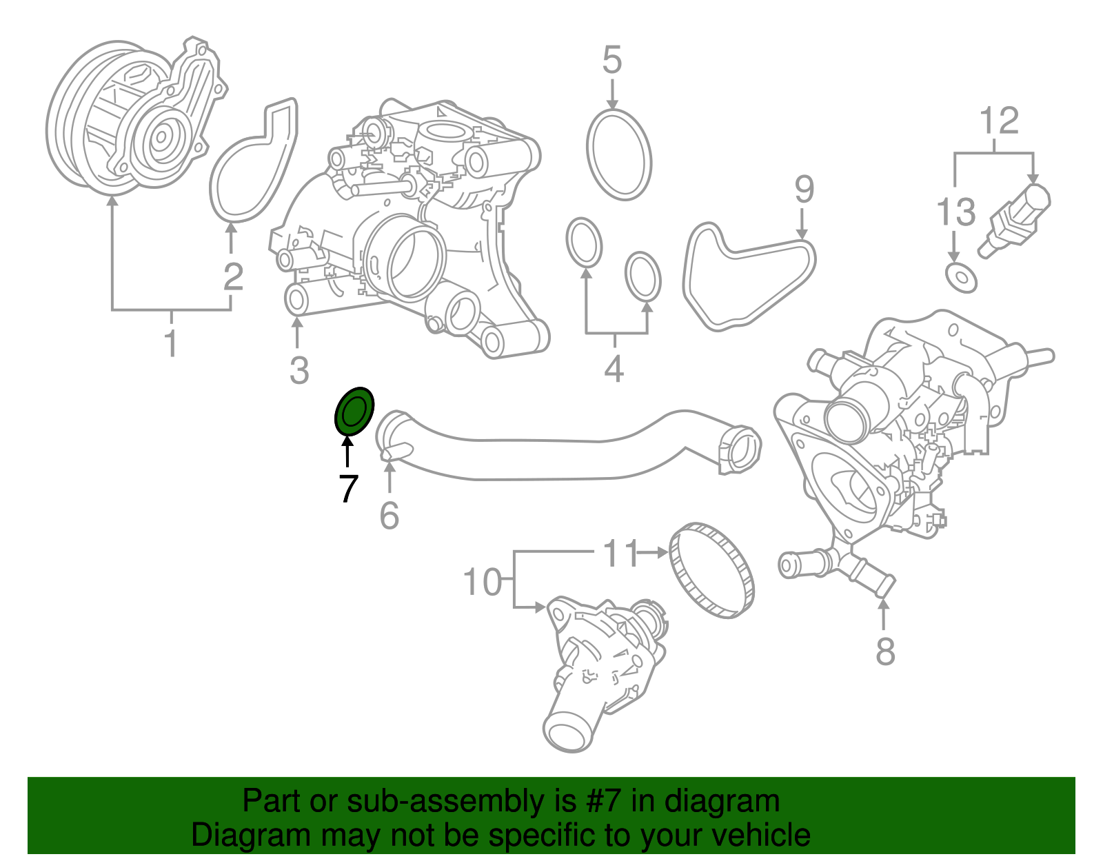 91314-PR7-A00 - Engine Coolant Pipe O-Ring 1992-2025 Honda | Honda ...