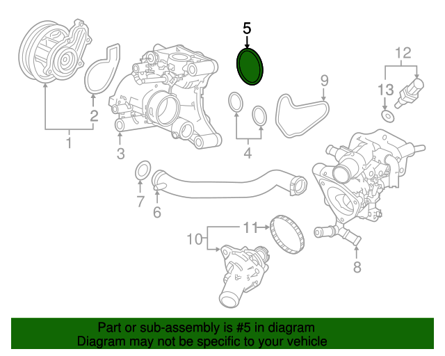19411-RPY-G01 - Water Manifold O-Ring 2016-2024 Honda | Honda Parts Online
