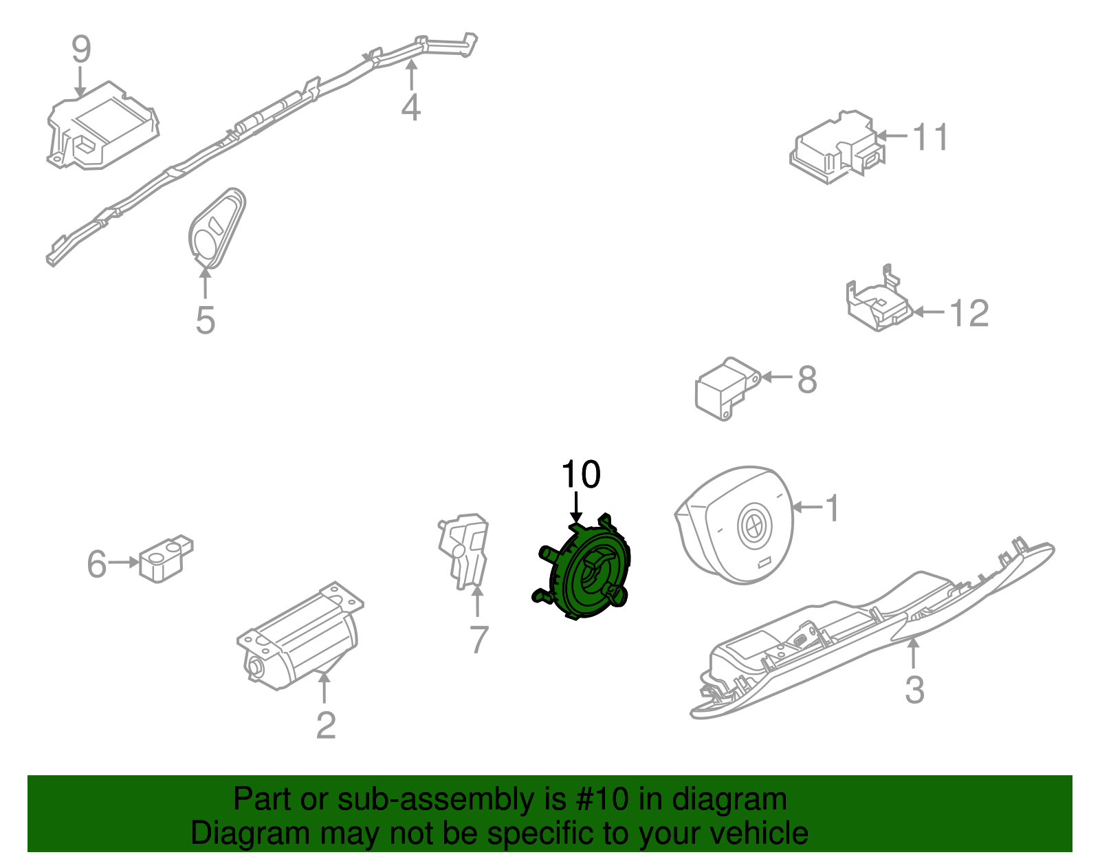 Genuine Clock Spring for 2006-2016 BMW | OEM Part# 61-31-9-122-509 ...