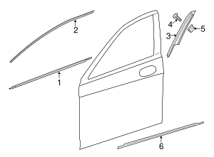 222-698-01-80 - Window Trim 2014-2017 Mercedes-Benz | Mercedes-Benz USA ...