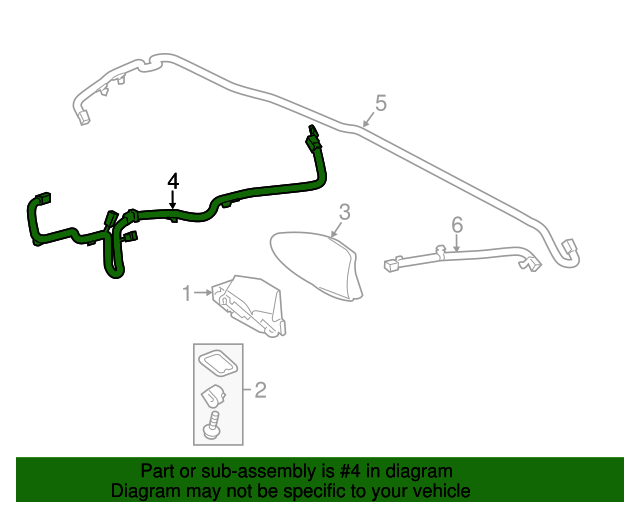 2016-2018 Toyota RAV4 Antenna Cable 86101-0R390 | Toyota Parts Center