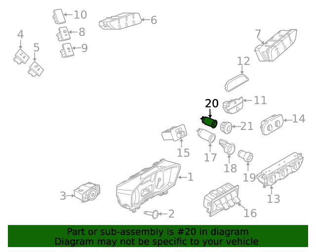 Ford BK2Z-19N236-A - Auxiliary Outlet - 2014-2019 Ford | OEM Ford Part ...
