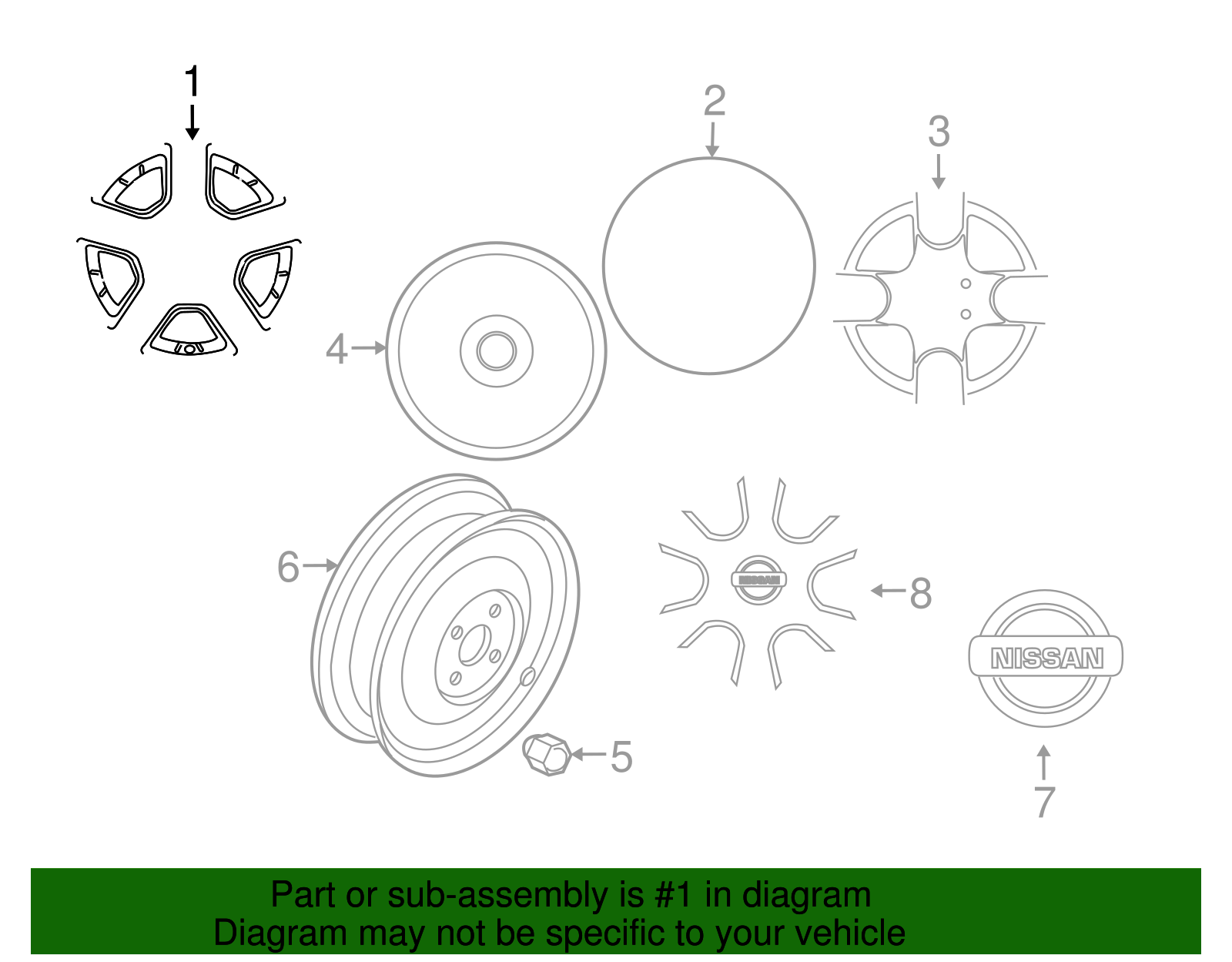 2009-2013 Nissan Wheel, Alloy 40300-ZL06B | Ziegler Nissan of Orland Park