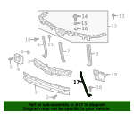 2020-2024 Cadillac XT6 Front Bumper Fascia Lower Bracket 84573368 GM ...
