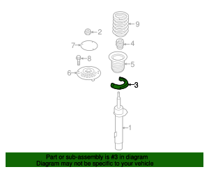 31336860788 - 2014-2022 BMW Lower Insulator (31-33-6-860-788) | BMW of ...
