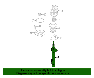 31316874374 - 2013-2018 BMW Front Strut (31-31-6-874-374) | BMW of ...