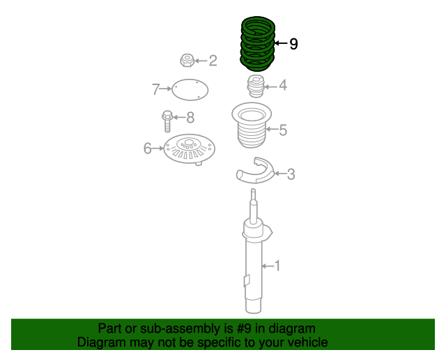 31-33-6-851-921 - Coil Spring - 2012-2020 BMW | Wholesale BMW