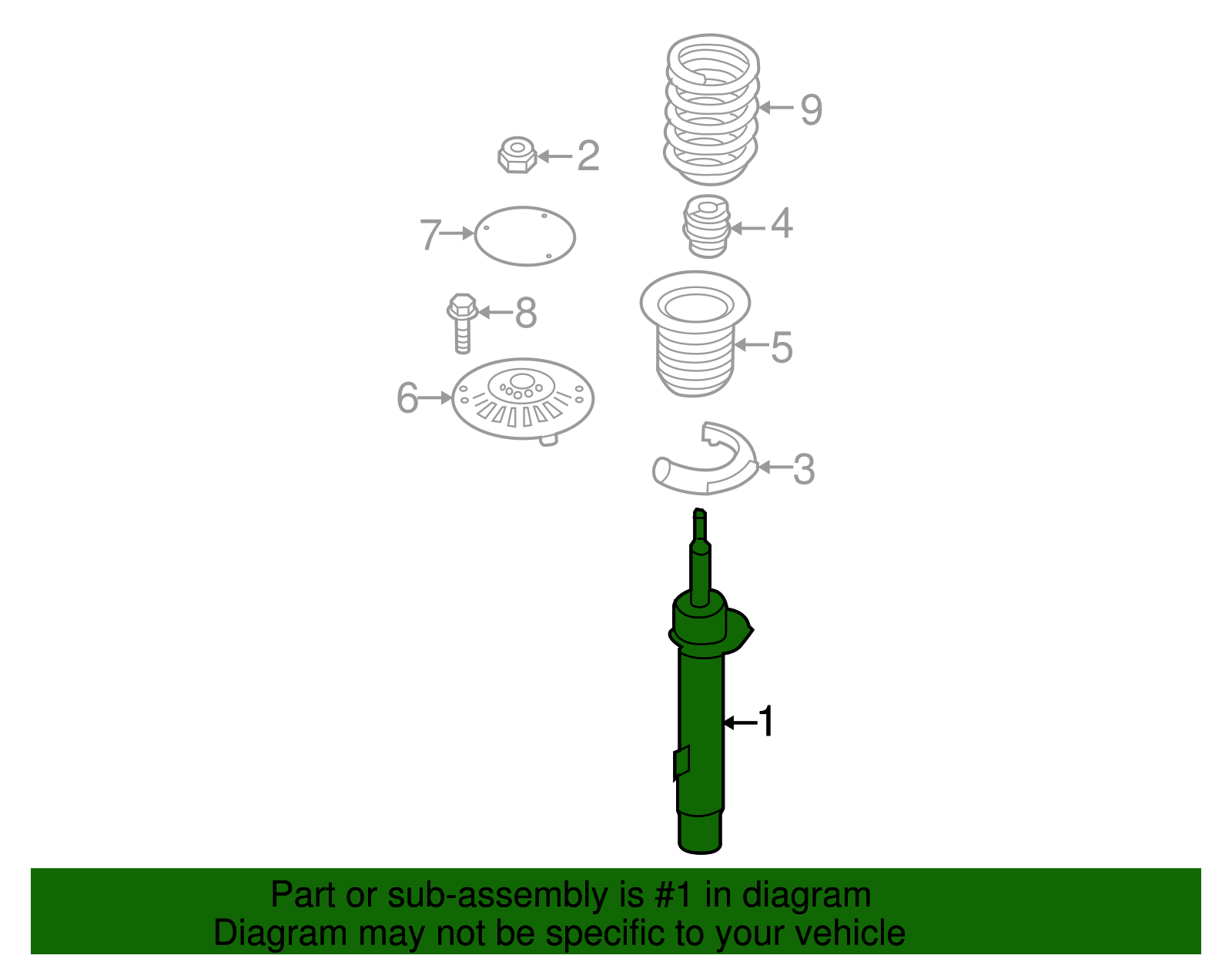 Genuine BMW 31-31-6-874-374 | Strut | FREE Shipping on Most Orders $499 ...