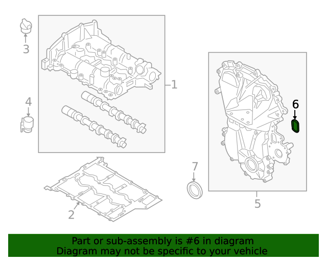 2020-2024 Ford Timing Cover Gasket HX7Z-8507-A | OEM Parts Online