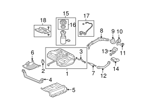 Genuine OEM Acura - Filler Cap Fastener Part# 91594-S1A-E01 | Acura ...