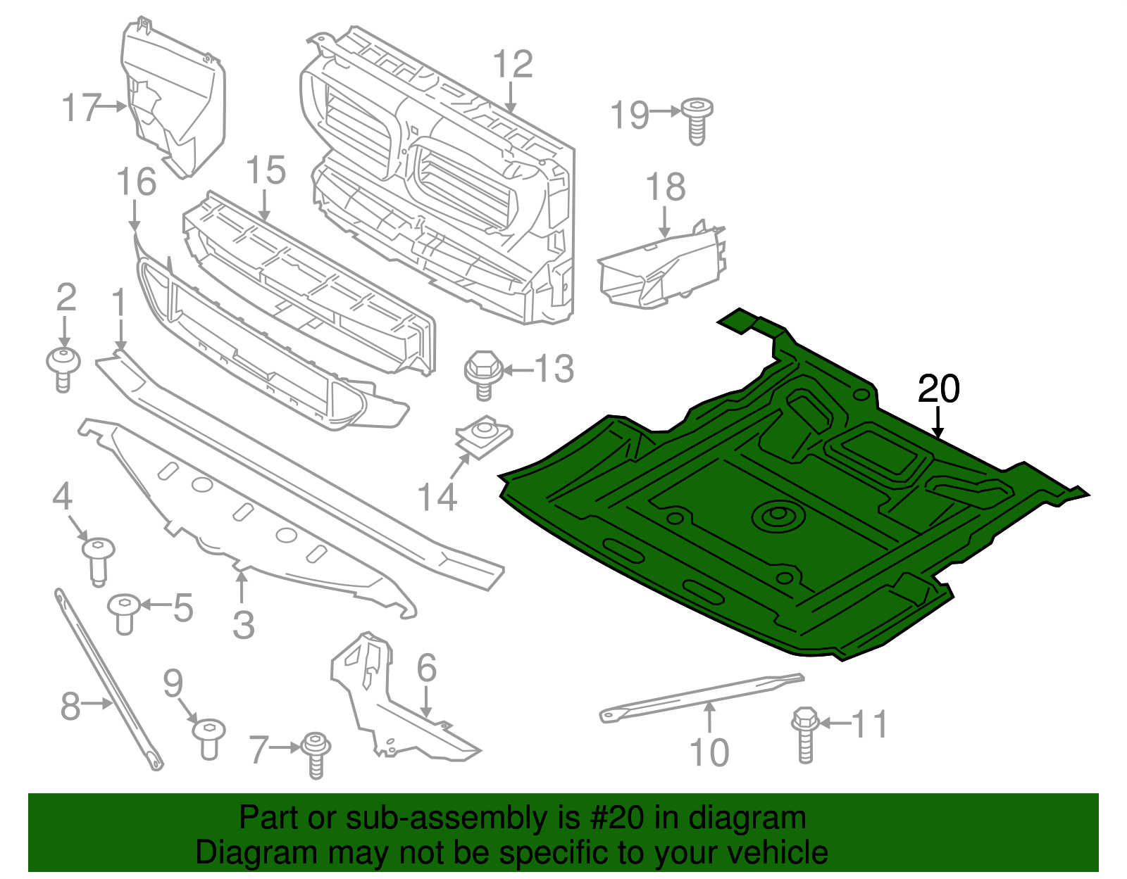 51758035943 - 2010-2017 BMW Splash Shield (51-75-8-035-943) | BMW of ...