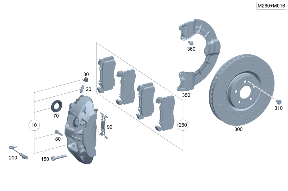 2020-2021 Mercedes-Benz A35 AMG Disk Brake Pad Front 000-420-74-05 ...