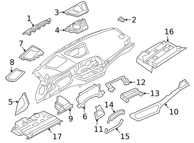 Genuine BMW 51-16-5-A0E-FD0 | Trim Molding | FREE Shipping on Most ...