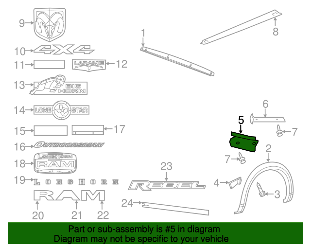 Stone Guard - Mopar (55372934AE) | Mopar America