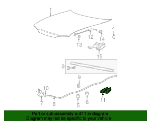 81180-34000-ZE - Hood Release Handle 2000-2006 Hyundai ...