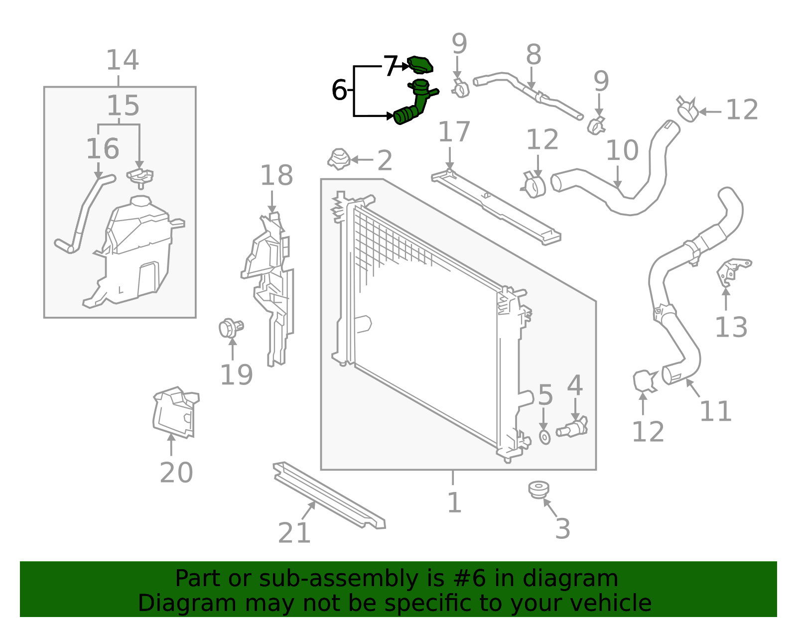 2019-2024 Toyota Camry Engine Coolant Filler Neck 16897-F0011 ...