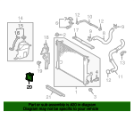 2018-2020 Toyota Camry Air Guide Plate 16695-F0031 | Toyota Parts Center