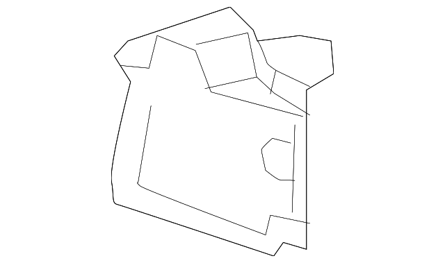 2021-2023 Toyota Camry Air Guide Plate 16691-F0100 | Toyota Parts