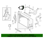 2019-2024 Toyota Camry Engine Coolant Filler Neck 16897-F0011 ...