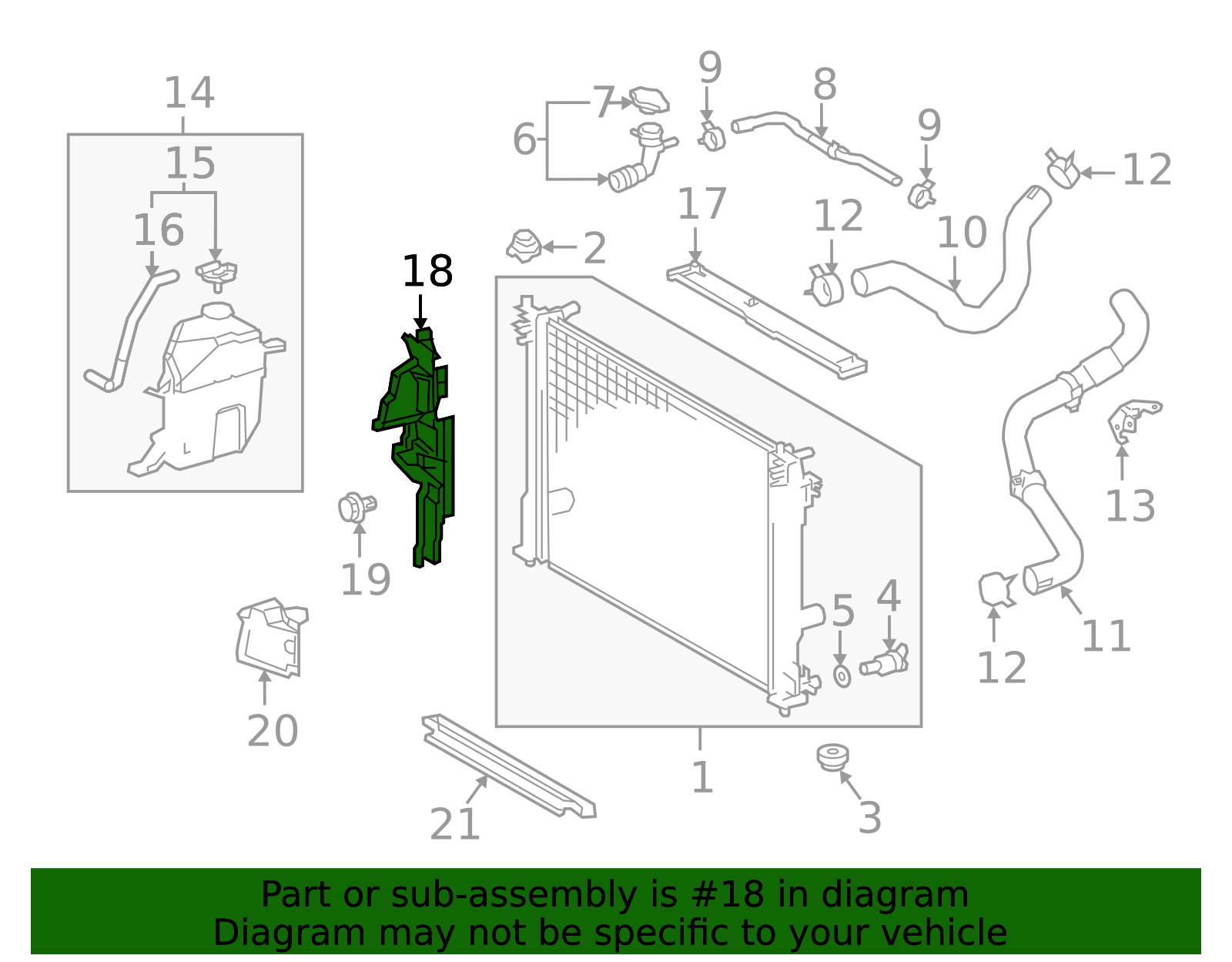 2021-2024 Toyota Camry Air Guide 16595-F0390 | Toyota Parts Center