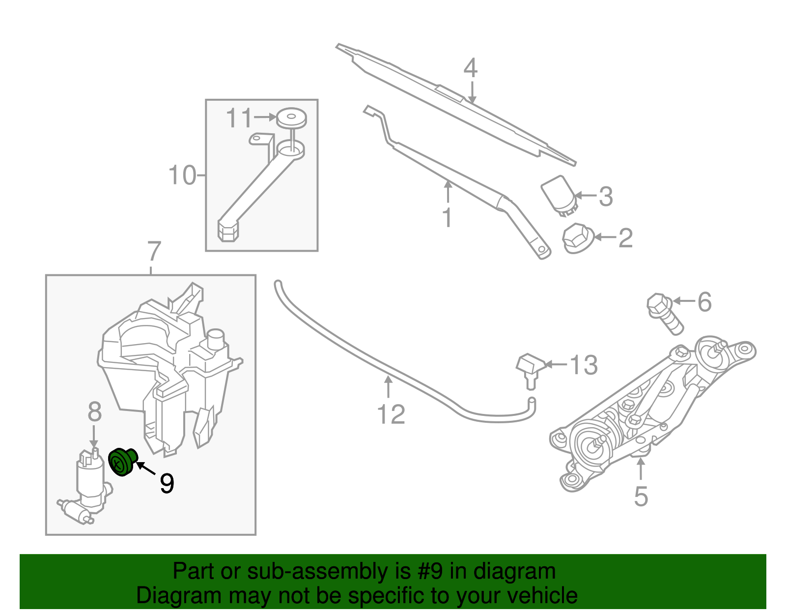 28921-70J00 - High-Quality Windshield Washer Pump Grommet for 2007-2025 ...