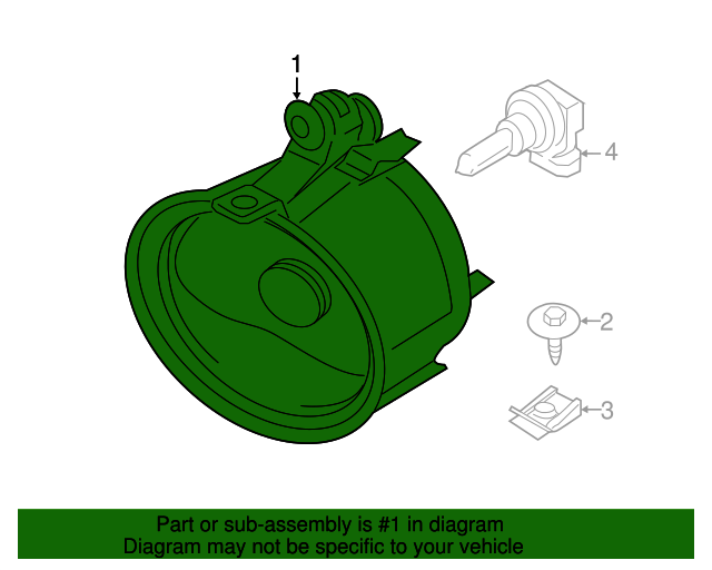 63-17-2-993-525 - Fog lights, left 2013-2015 BMW X1 | AutoNation Parts