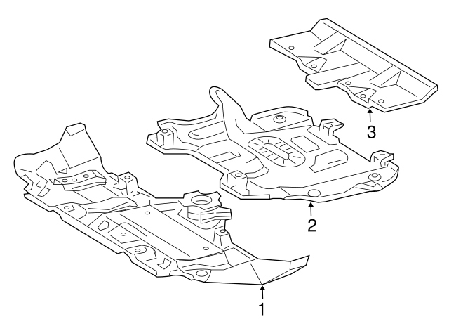 51405-35101 - Radiator Support Splash Shield 2003-2009 Lexus GX470 ...