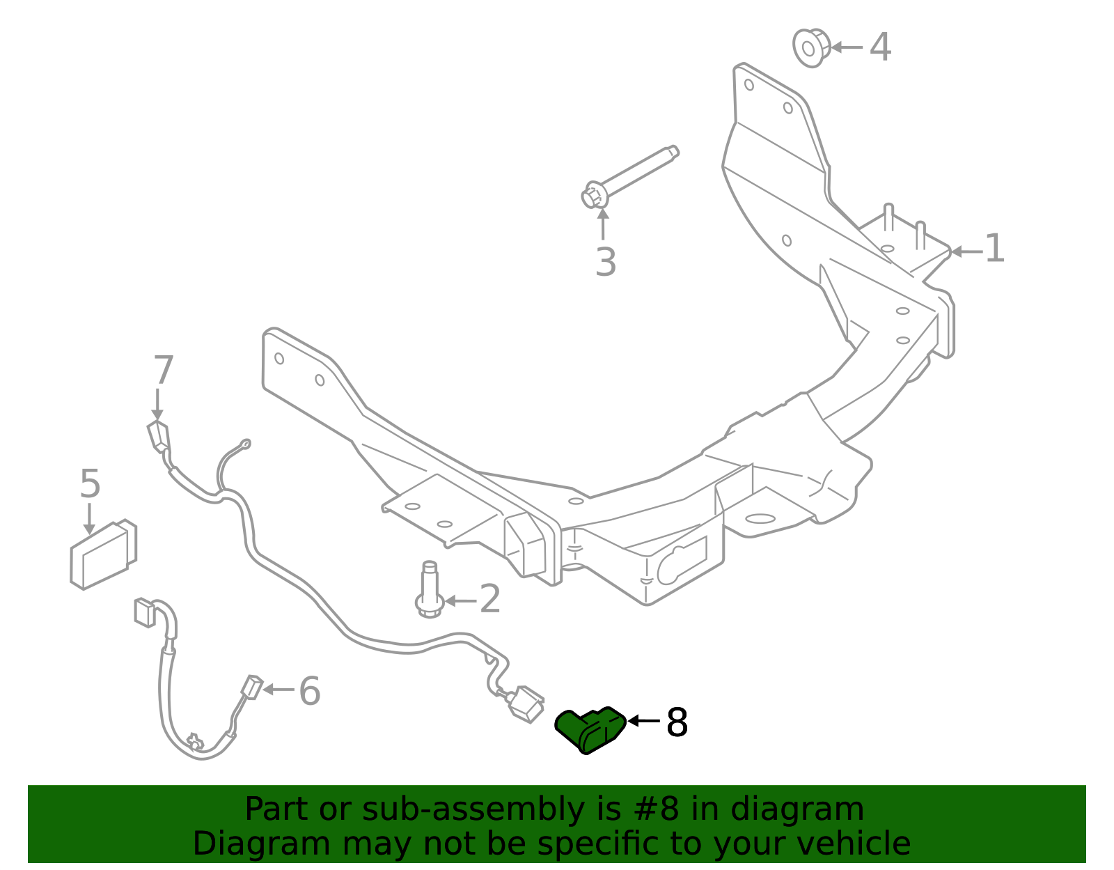 2009-2023 Ford Trailer Brake Control Harness Connector 9U5Z-14489-MAA ...