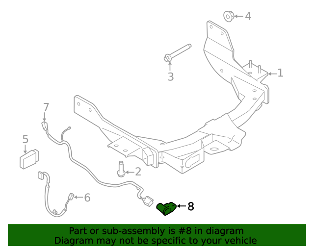 2009-2023 Ford Trailer Brake Control Harness Connector 9U5Z-14489-MAA ...