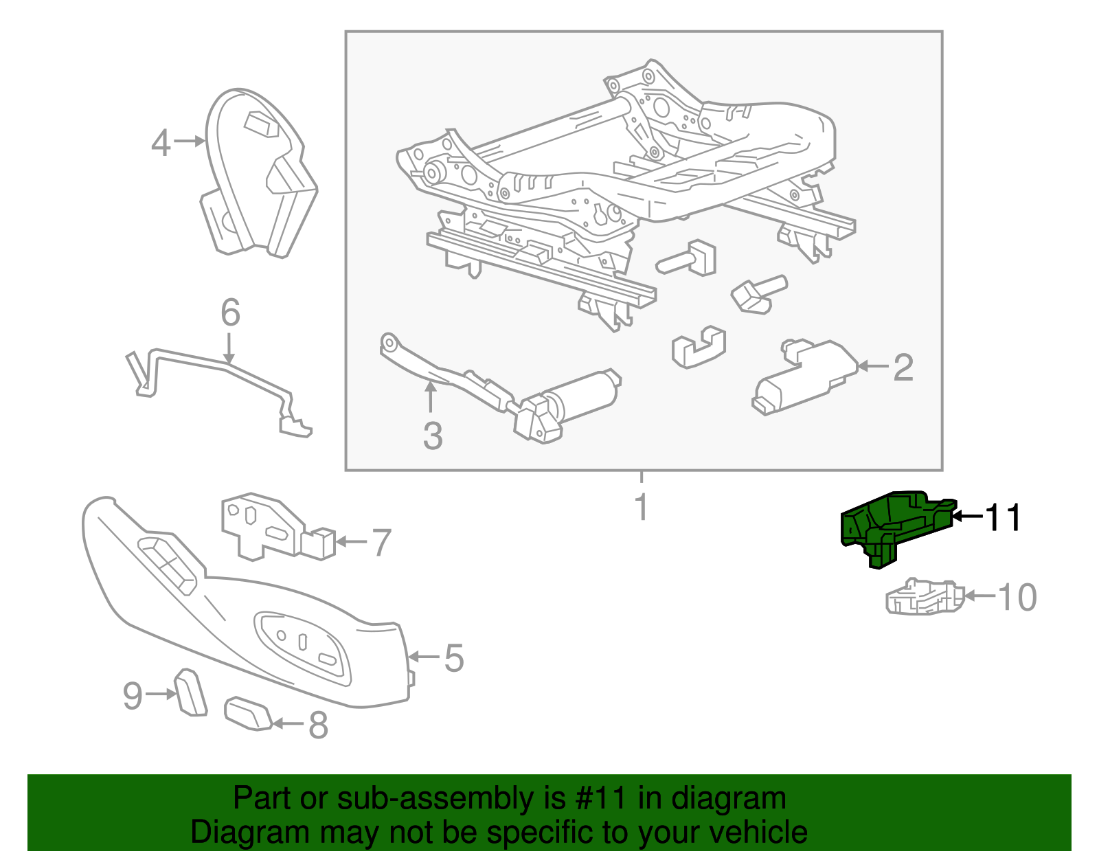2016-2024 Chevrolet Camaro Passenger Side Front Seat Heater Control ...