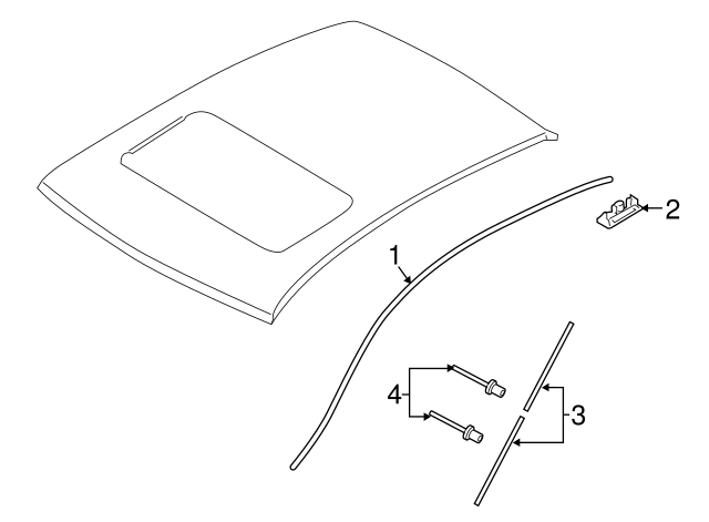 2011-2020 Infiniti Drip Molding Clip 73858-CN00B | INFINITI Parts ...