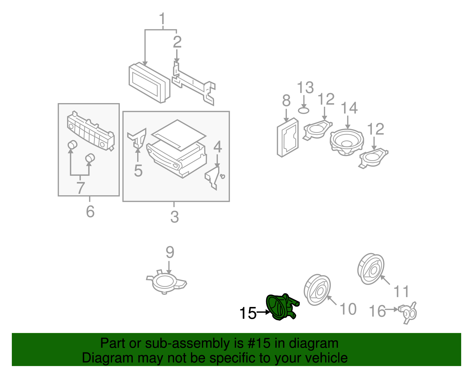 96310-3M100 - Speaker 2009-2014 Hyundai Genesis | AutoNation Parts