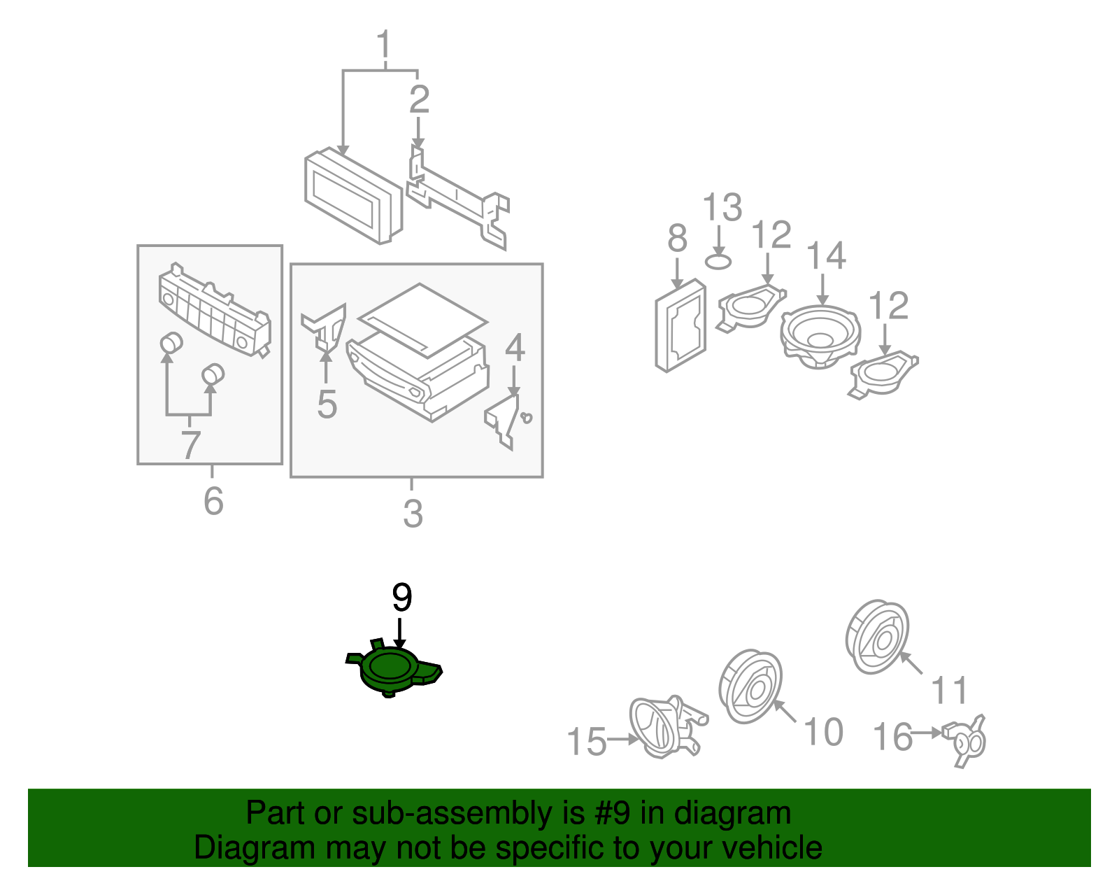 96320-3M300 - Speaker 2009-2016 Hyundai | AutoNation Parts