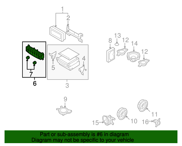 2009-2014 Hyundai Genesis Radio Module Interface 96110-3M100-GV ...