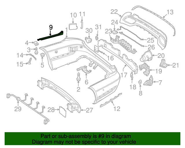 212-885-11-63 - Bumper Guide 2014-2016 Mercedes-Benz | AutoNationParts.com