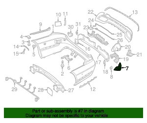 2014-2016 Mercedes-Benz Bumper Cover Support Rail Bracket 212-885-35-65 ...