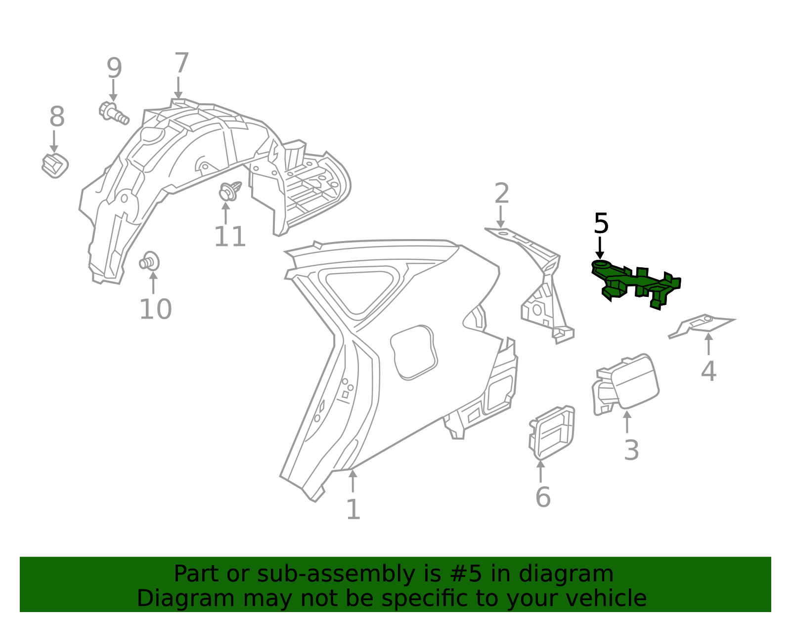 74700-TRT-A01 - 2018-2021 Honda Clarity - Actuator Assembly Fuel Lid ...