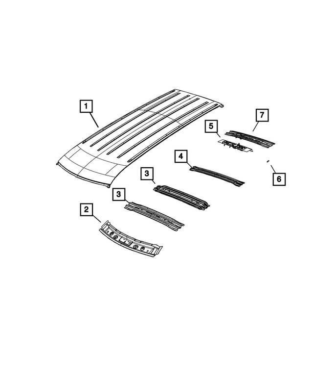 2022-2023 Jeep Roof Bow 68445103AA | Mopar eStore