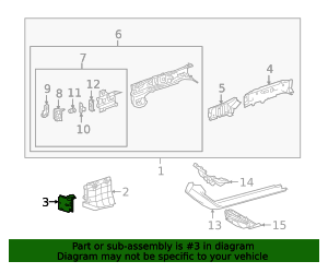 16691-25060 - Frame Side Member Reinforcement 2019-2022 Lexus ...