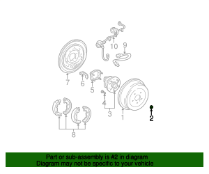47491-14010 - Plug - 1998-2003 Toyota Sienna | OEM Genuine Toyota Parts