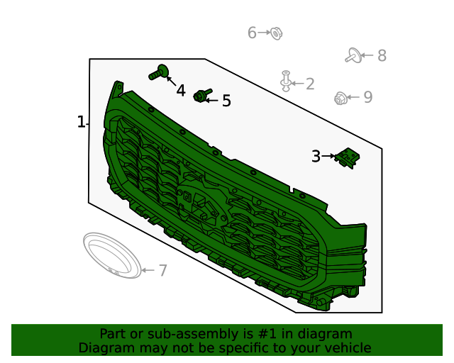 ML3Z-8200-LBPTM - Grille 2021-2023 Ford F-150 | Ford Parts Direct
